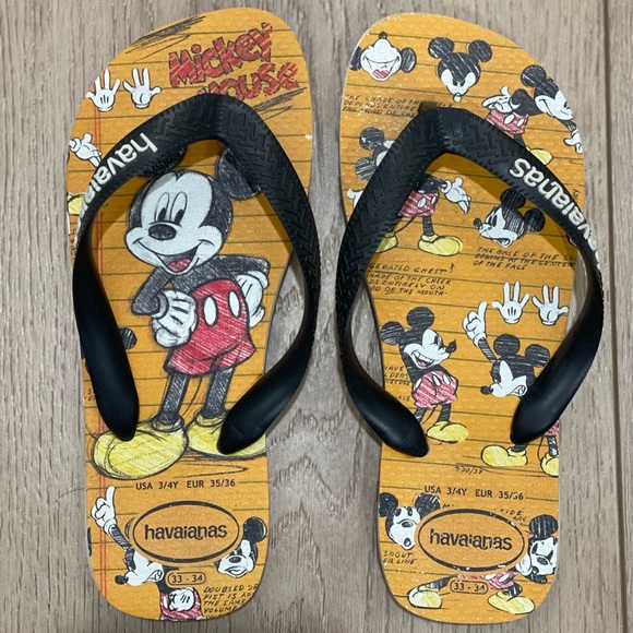 Disney | Shoes | Disney Mickey Mouse Haviana Flip Flops For Kids | Poshmark